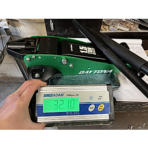 Professional Racing Low Profile Aluminum Floor Jack 1.5 Ton (3,000 lbs) Daytona, Green & Black