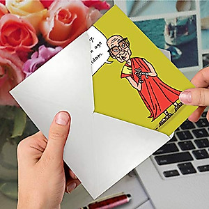Nobleworks Funny Happy Birthday Note Card with Envelope (4.63 x 6.75 Inch) Age Wisdom 8576 (1 Card)
