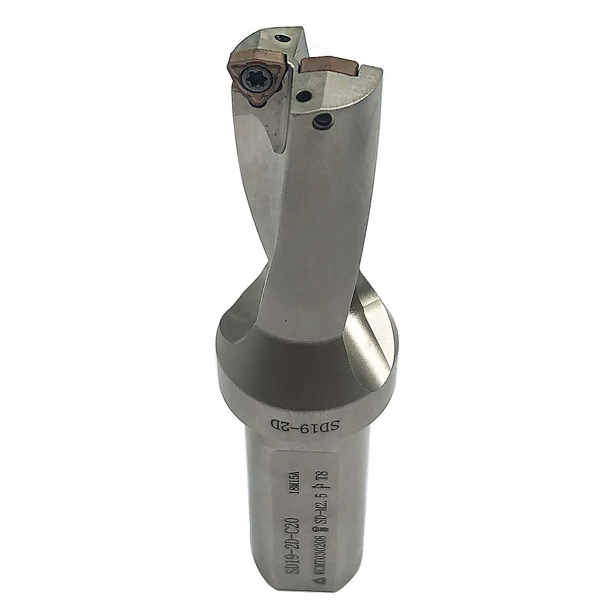 GBJ WC- Φ19-2D -C20 +10pcs WCMX030208FN Indexable U Drill Inserts Holder Fast Water Jet Drill Violent Drill WPD Series (WPD-Φ19-2D-C20+WCMX030208)