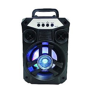 Portable Bluetooth Speakers Indoor Outdoor - Loud Voice Double Subwoofer Bass Speaker, Bluetooth 5.0 Wireless Speaker Support FM Radio, Small Stereo Sound System for Home, Party
