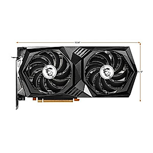 MSI Gaming GeForce RTX 3050 8GB GDDR6 128-Bit HDMI/DP PCIe 4 Torx Twin Fans Ampere OC Graphics Card (RTX 3050 Gaming X 8G)