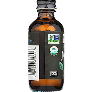 Frontier Organic Non-Alcoholic Mint Flavor, 2-Ounce, Full Flavor for Baking, Icing, Coffee, Cookies, Kosher, Organic