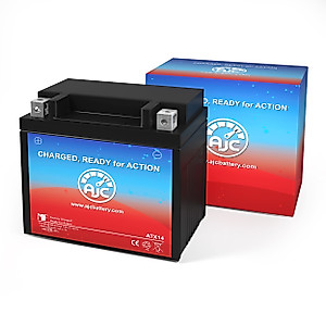 AJC Battery Compatible with Suzuki LT-A400/F400 Eiger 2WD F Eiger 4WD 400CC ATV Battery (2002-2007)