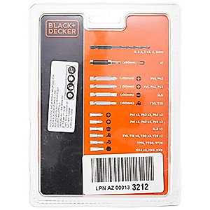 BLACK+DECKER A7234-XJ 27 Piece Drill Set, Orange