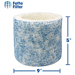 Fette Filter - Upgraded Blue Mesh Treated Layer Humidifier Wicking Filters Compatible with Honeywell HAC-504AW, Filter A for Models HAC-504, HAC-504AW, HCM 350 and Other Cool Mist Models - Pack of 4