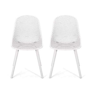 Christopher Knight Home Darleen Outdoor Dining Chair (Set of 2), White