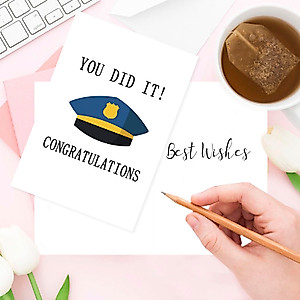 Londue Police Academy Graduation Gifts Card, Police Graduation Gift, Policeman Congratulation Card for Him Her, Gifts for Police Officer, You Did It Card