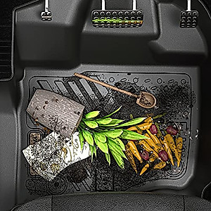 YITAMOTOR Floor Mats Compatible with 2017-2020 Ford Fusion/Lincoln MKZ, Custom Fit Black TPE Floor Liners 1st & 2nd Row All-Weather Protection