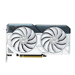 ASUS Dual GeForce RTX™ 4060 OC White Edition 8GB GDDR6 (PCIe 4.0, 8GB GDDR6, DLSS 3, HDMI 2.1a, DisplayPort 1.4a, 2.5-Slot Design, Axial-tech Fan Design, 0dB Technology, and More)