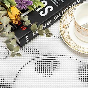 RAY STAR Shelf Liner, Non-Adhesive Refrigerator Liners for Shelves 12*120 inch, Vinyl Shelf Drawer Liner Non-Slip Bathroom Cabinet Liner for Kitchen/Storage/Desks (Floral)