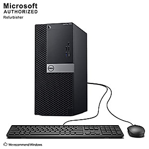 Dell OptiPlex 7060 Tower High Performance Business Desktop Computer, Intel Six Core i7-8700 up to 4.6GHz, 32G DDR4, 128G SSD+2T, WiFi, BT, 4K Support, DP, Windows 10 Pro 64 En/Sp/Fr(Renewed)
