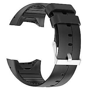 QGHXO Band for Polar M400/M430, Soft Adjustable Silicone Replacement Wrist Watch Band for Polar M400/M430 Watch (Black)