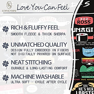 LOVINSUNSHINE Friends Tv Show Blanket Friends Tv Show Gifts Merchandise Sherpa Fleece Throw Blanket (60x50)