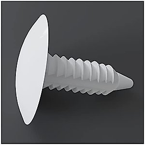 Medium Multi-Gauge Strapping Rivets Fasteners 3/4" Length for Patio Lounge Chair Repair 30 Pack (White)