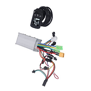RiToEasysports 500W 36V 48V Electric Bike Controller Thumb Throttle Kit, Electric Scooter Motor Brushless Controller Finger Throttle with LCD Display