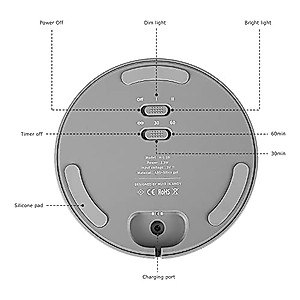 LED Night Nursery Lamp Table Night Light Rechargeable Snow Mountain Shaped Lamp Bedside Lamp for Room