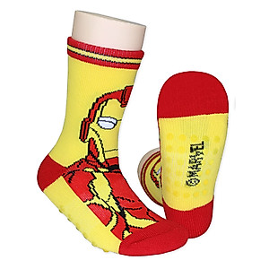 Super Hero Adventures Avengers Boys 6 pack Socks with Grippers (5-7 yrs, Multi)