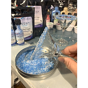 Snowy River Cocktail Sugar Rimmer Mixed Blends - All Natural Cocktail Decorating Sugar, Cocktail Garnish (Blue Dream, 2oz Bottle)