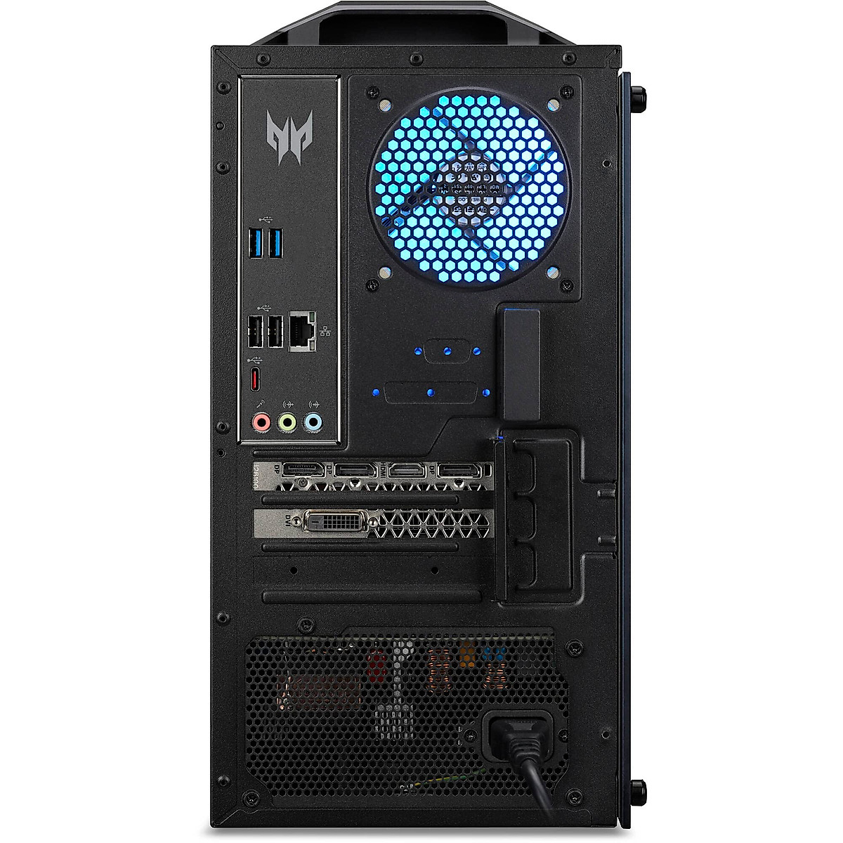 acer Predator PO3-630 Gaming Desktop PC (Intel i7-11700 8-Core 2.50GHz, 64GB RAM, 2TB SATA SSD, GeForce RTX 3070 8GB, WiFi 6, BT 5.1, Backlit KB, RJ-45, Win10Pro) w/Dockztorm Dock