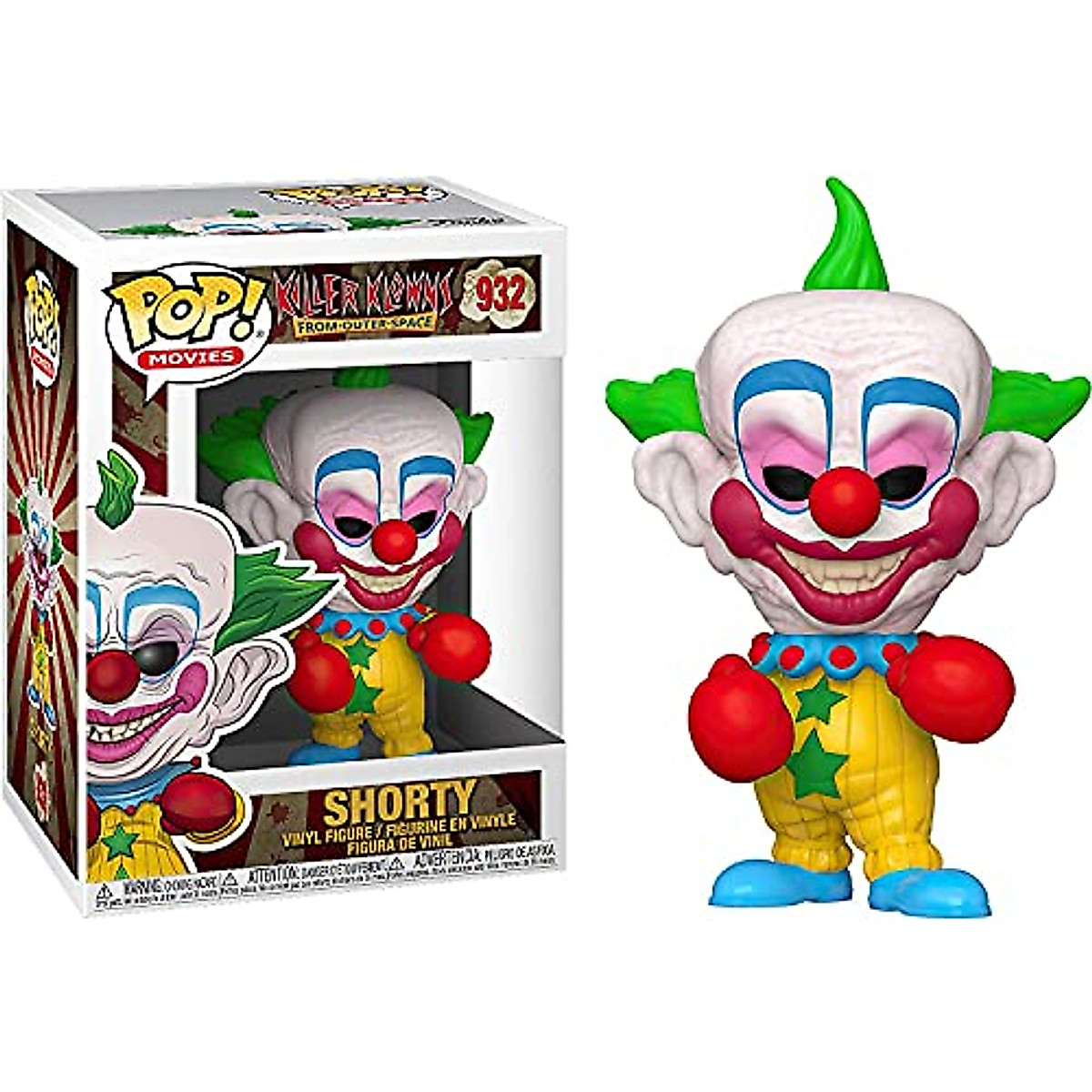 POP Killer Klowns from Outer Space - Shorty Funko Pop! Vinyl Figure (Bundled with Compatible Pop Box Protector Case), Multicolor, 3.75 inches