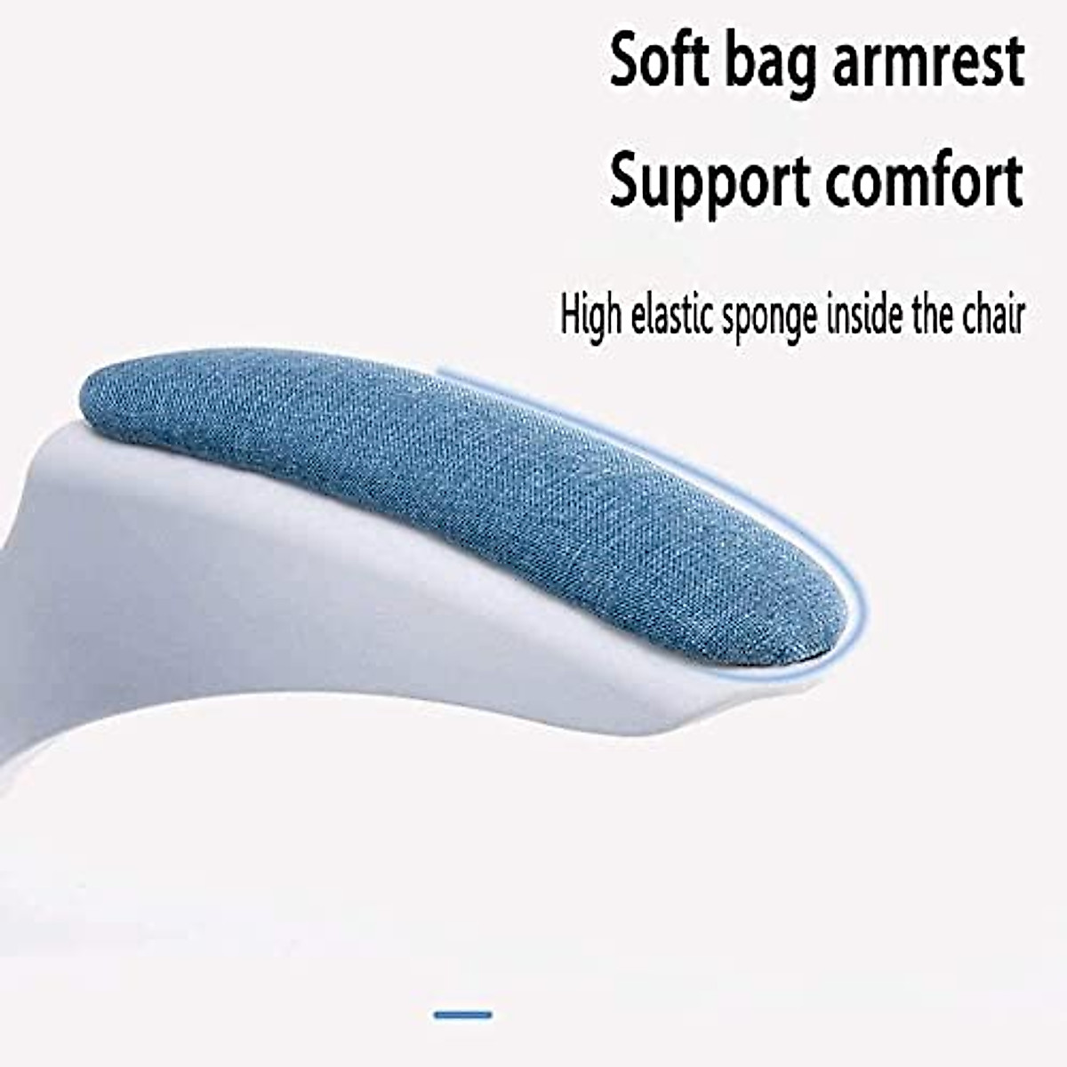 MayNuo Chair Ergonomic Computer Chair Office Chair Lift Swivel Chair Student Table and Chair Meeting Room Backrest Game Chair/Blue