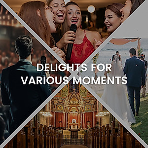 Phenyx Pro Wireless Microphone System, 4 Channel VHF Wireless Mics, w/ 4 Handheld Dynamic Microphones, Metal Receiver, Long Range, Microphone for Singing, Karaoke, Church (PTV-2000A)