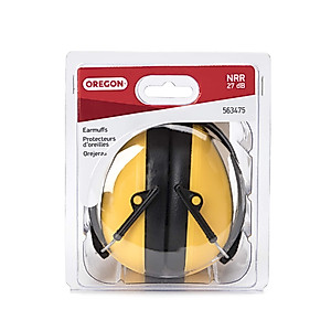 Oregon 563475 Chainsaw Earmuffs, Yellow
