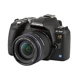 Olympus Evolt E510 10MP Digital SLR Camera with CCD Shift Image Stabilization and 14-42mm f/3.5-5.6 and 40-150mm f/4.0-5.6 Zuiko Lenses