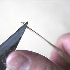 KAKURI Kiridashi Knife Left Hand 18mm, Left Handed Utility Knife Tool for Wood Marking, Scribing, Carving, Whittling, Woodworking, Hand Forged Japanese Steel Blade with Hammered Pattern, Made in JAPAN