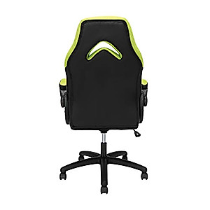 OFM Gaming Chair Ergonomic Racing Style PC Computer Desk Office Chair - 360 Swivel, Integrated Lumbar Support & Headrest, Adjustable Height, Recline Tilt Control, Flip-Up Arms, 275lb Max (2020 Green)