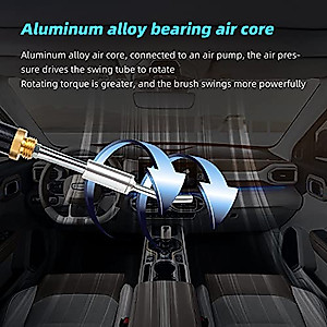 GZ-KJM High Pressure Car Cleaning Gun Jet Cleaner Interior Detailing Tool Kit Adjustable Pressure Cleaner for Car Detailing Supplies, Premium Black