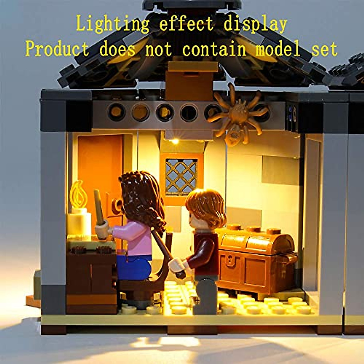 GEAMENT Light Kit for Hagrid's Hut Buckbeak's Rescue - Compatible with Lego 75947 Toy Hut Building Set (Model Set Not Included)