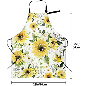SHUANGFEI Personalized Aprons,Custom Waterproof Apron With Pockets for Men Women,Customized Adjustable Kitchen Chef Bib