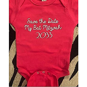 Bat mitzvah 2037 2038 baby girl onesie ® bar mitzvah jewish boy onesie ® bodysuit infant one piece
