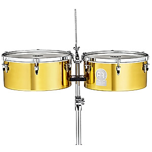 Meinl Percussion Diego Gale Solid Brass 14" & 15" Signature Artist Timbales, 0 (DG1415)