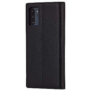 Case-Mate - Samsung Galaxy Note 10+ Case - Wallet Folio - 6.8" - Black Leather