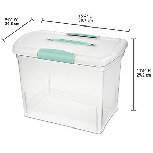 Sterilite Large Nesting ShowOffs (6-Pack) and Sterilite Deep Clip Box (4-Pack) Storage Bins