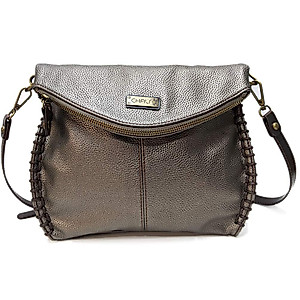 CHALA Charming Crossbody Bag Shoulder Handbag With Flap Top and Zipper Navy/Pewter (Coin Purse_ Yorkie)