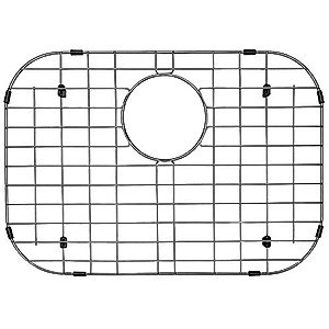 Serene Valley Sink Bottom Grid 19-1/16" x 13-5/8”, Rear Drain with Corner Radius 3-1/2", Sink Protector NLW1914R