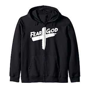 FEAR GOD ON THE CROSS Zip Hoodie