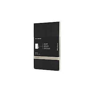 Moleskine PRO Pad, Soft Cover, Large (5" x 8.25") Ruled/Lined, Black, 96 Pages
