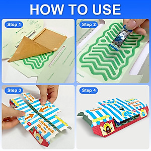 Roach Traps Indoor Sticky, Roach Motel with Bait Non-Toxic Safe for Children & Pets (10 Pack)