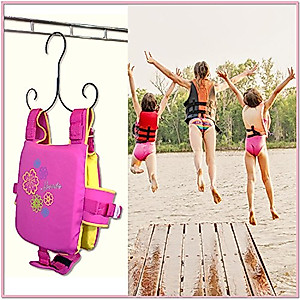 Life Jacket Hanger, Storage- Life Preserver, Life Vest Hanger & Storage, Life Jacket Dryer, Drying Rack, Drying Hangers; Boating Hanger & Storage (Black Set of 10)