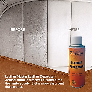 LEATHER MASTER Leather Care Degreaser (6.76 oz.)-The Ultimate Leather Cleaner Degreaser Spray For Any Leather Cleaning & Detailing Kit | Perfect For Leather Carpet, Car Interior, Furniture