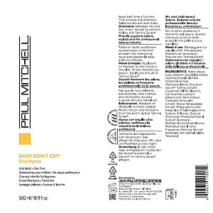 Paul Mitchell Baby Don’t Cry Shampoo, Kids Wash, Tear Free, For All Hair Types, 16.9 fl. oz.