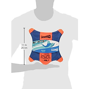 Chuckit! Flying Squirrel Spinning Dog Toy, Large (Orange/Blue), Multi Colored, for Medium breeds