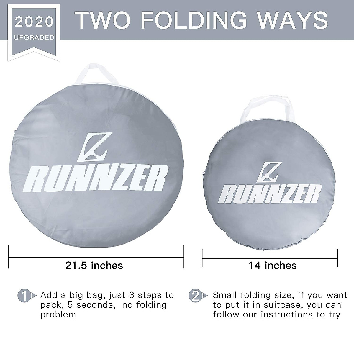 L RUNNZER Baby Crib Tent, Pop up Nursery Net to Keep Baby from Climbing Out, Protect Your Baby from Falls and Bite