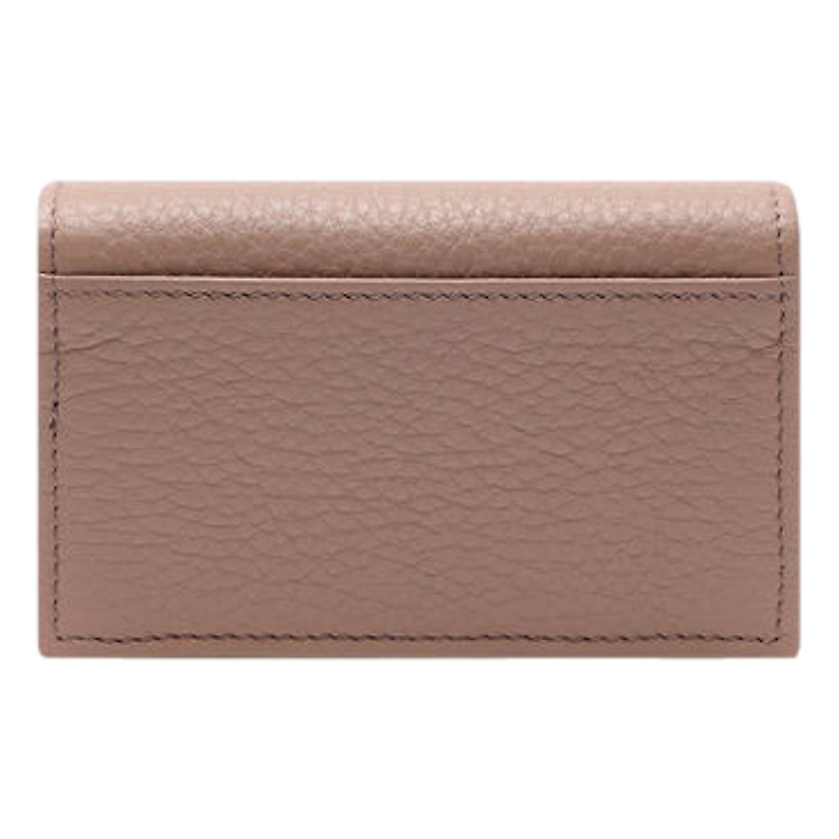 Prada Beige Vitello Grain Leather Credit Card Holder Small Wallet 1MC122