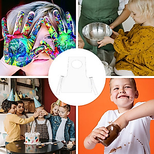 HKACSTHI 100 Pieces Disposable Aprons for Kids Aprons Kids Craft Aprons Kids Cooking Apron Disposable Paint Smocks Child Apron for Painting Child Art Apron