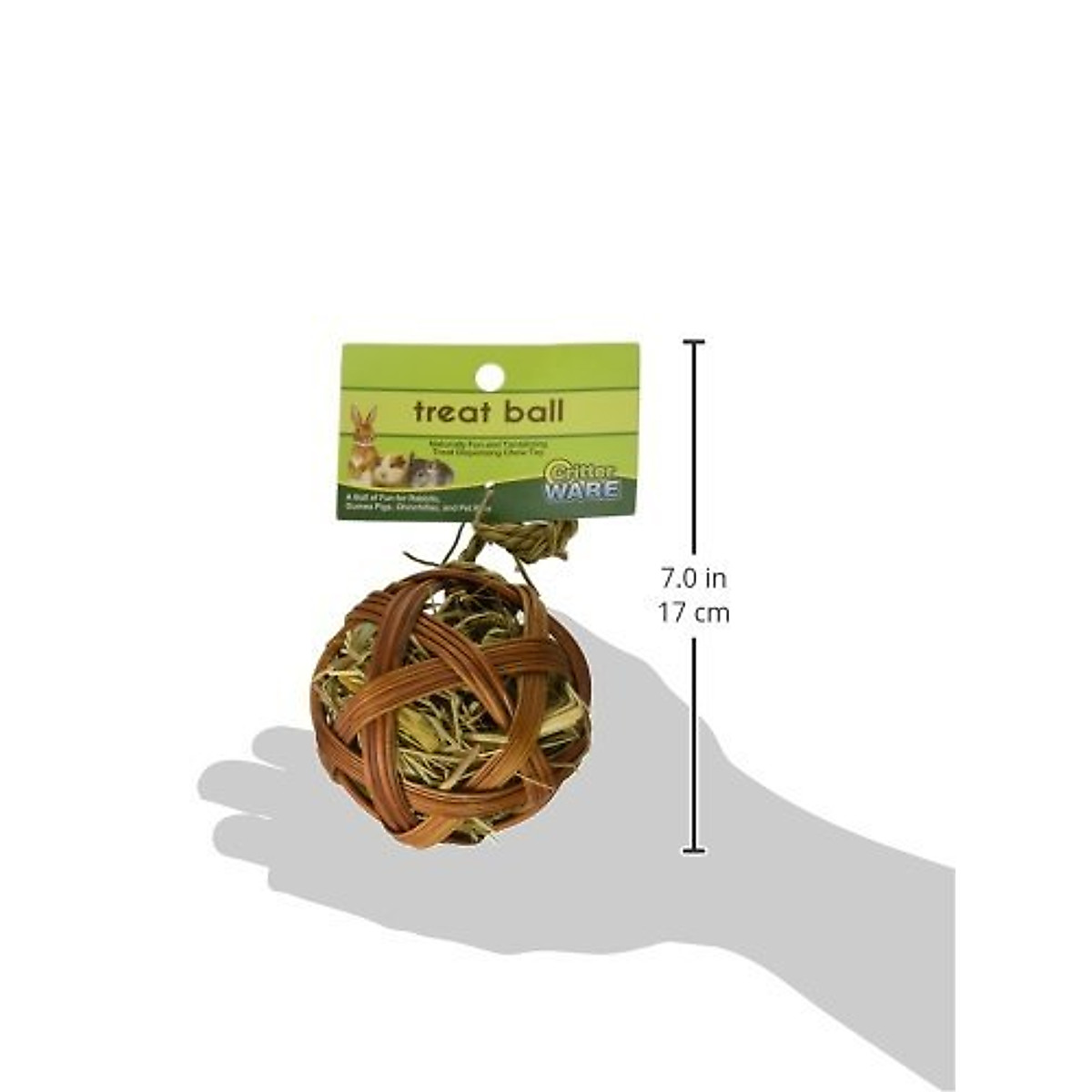 Ware Manufacturing (4 Pack) Willow Edible Small Pet Ball Chew Treat, 4-Inch